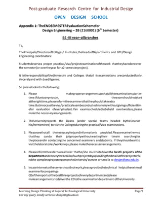 Design Engineering 2B Guidelines | PDF | College Planning | College ...