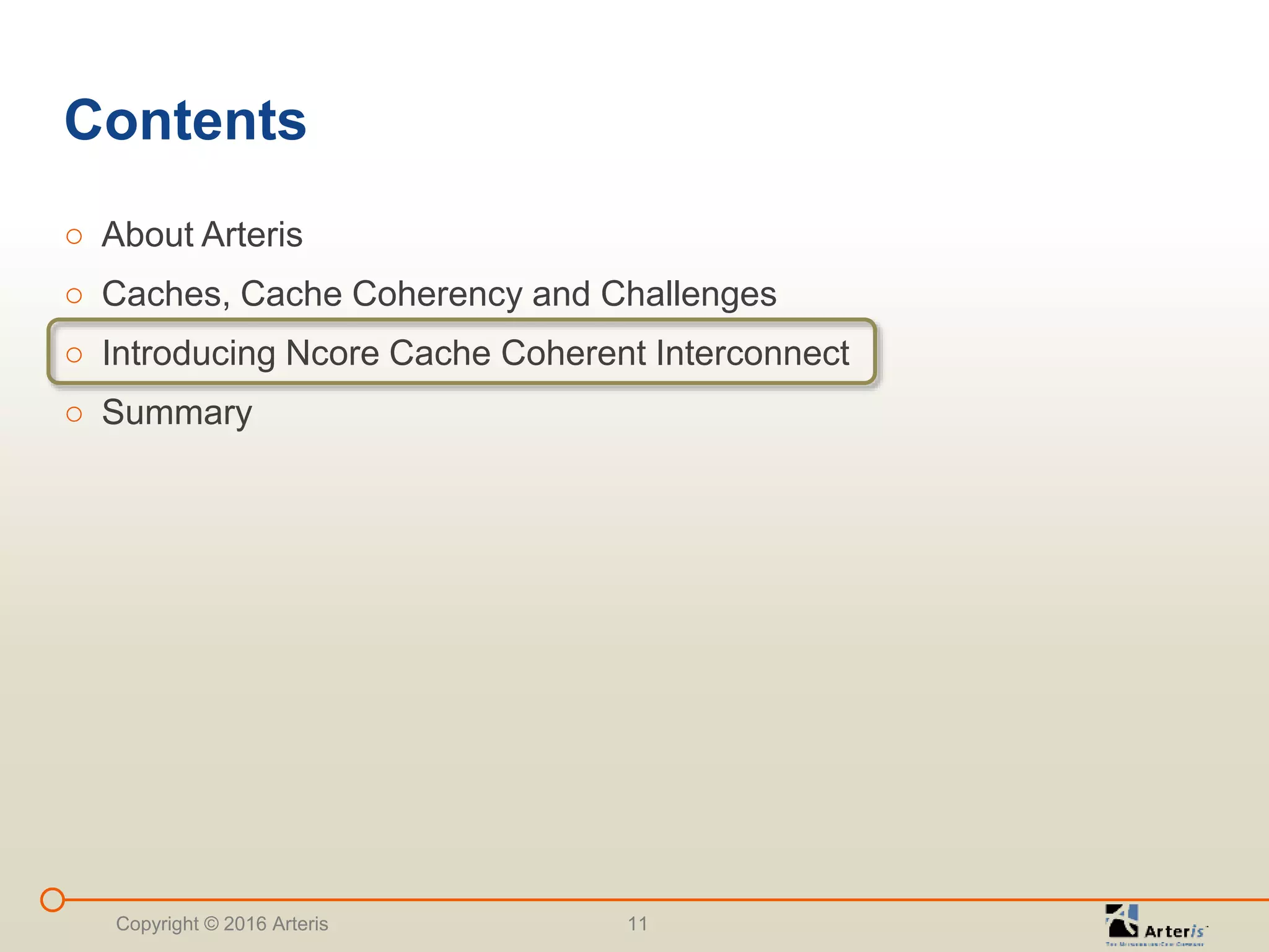 Arteris Ncore Cache Coherent Interconnect - Technology Overview | PPTX