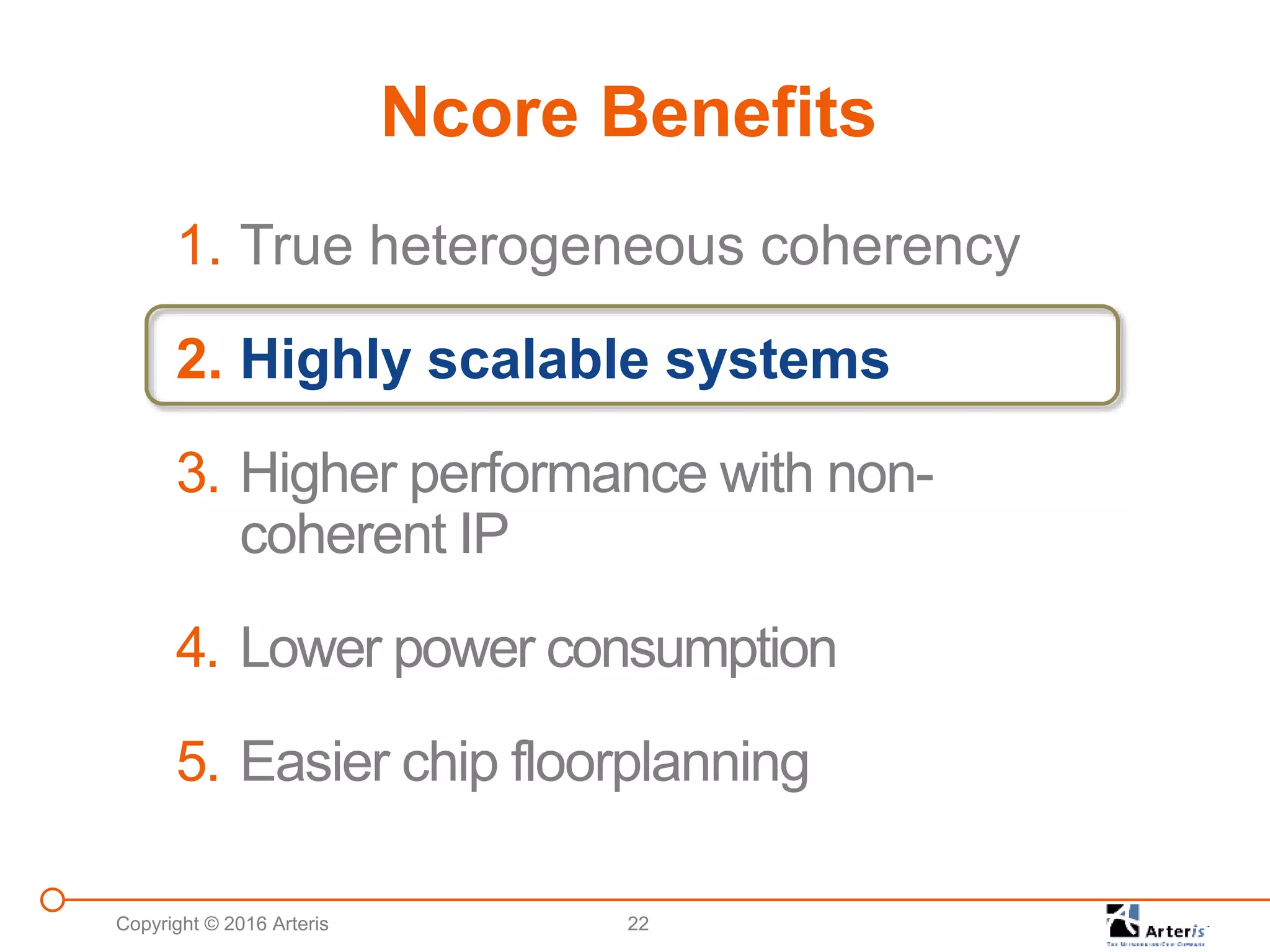 Arteris Ncore Cache Coherent Interconnect - Technology Overview | PPTX