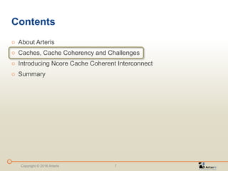 Arteris Ncore Cache Coherent Interconnect - Technology Overview | PPTX