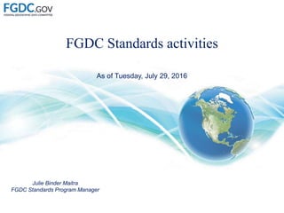 FGDC Standards Update | PPTX