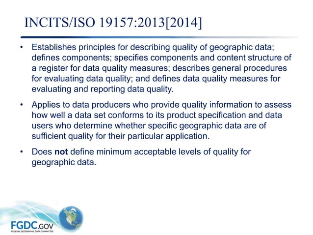FGDC Standards Update | PPTX