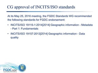 FGDC Standards Update | PPTX