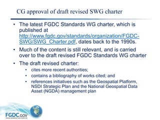 FGDC Standards Update | PPTX