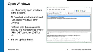 Development and Features of the new Cincom Smalltalk ObjectStudio Launcher | PPT