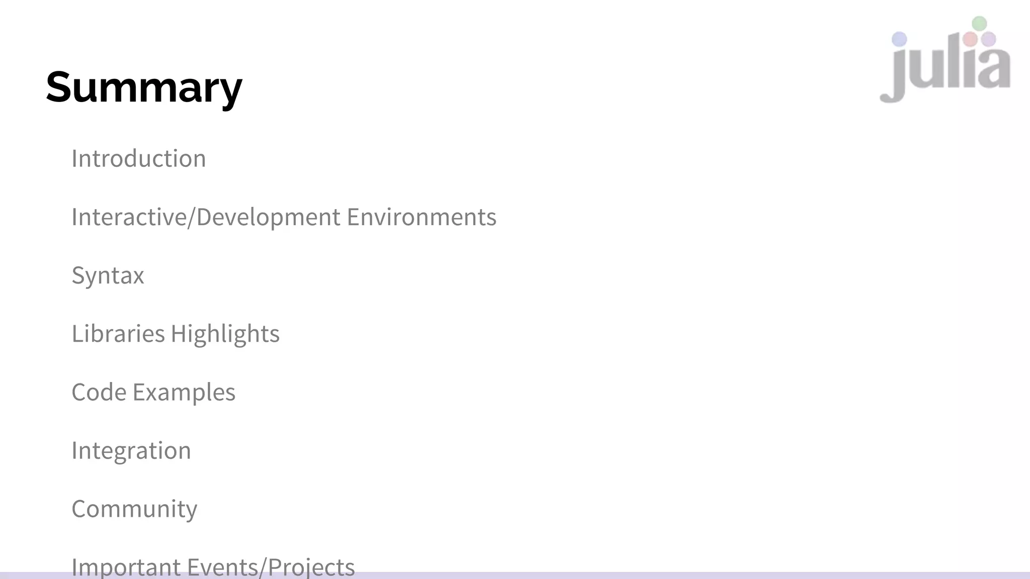 Introduction to Julia Language | PPTX