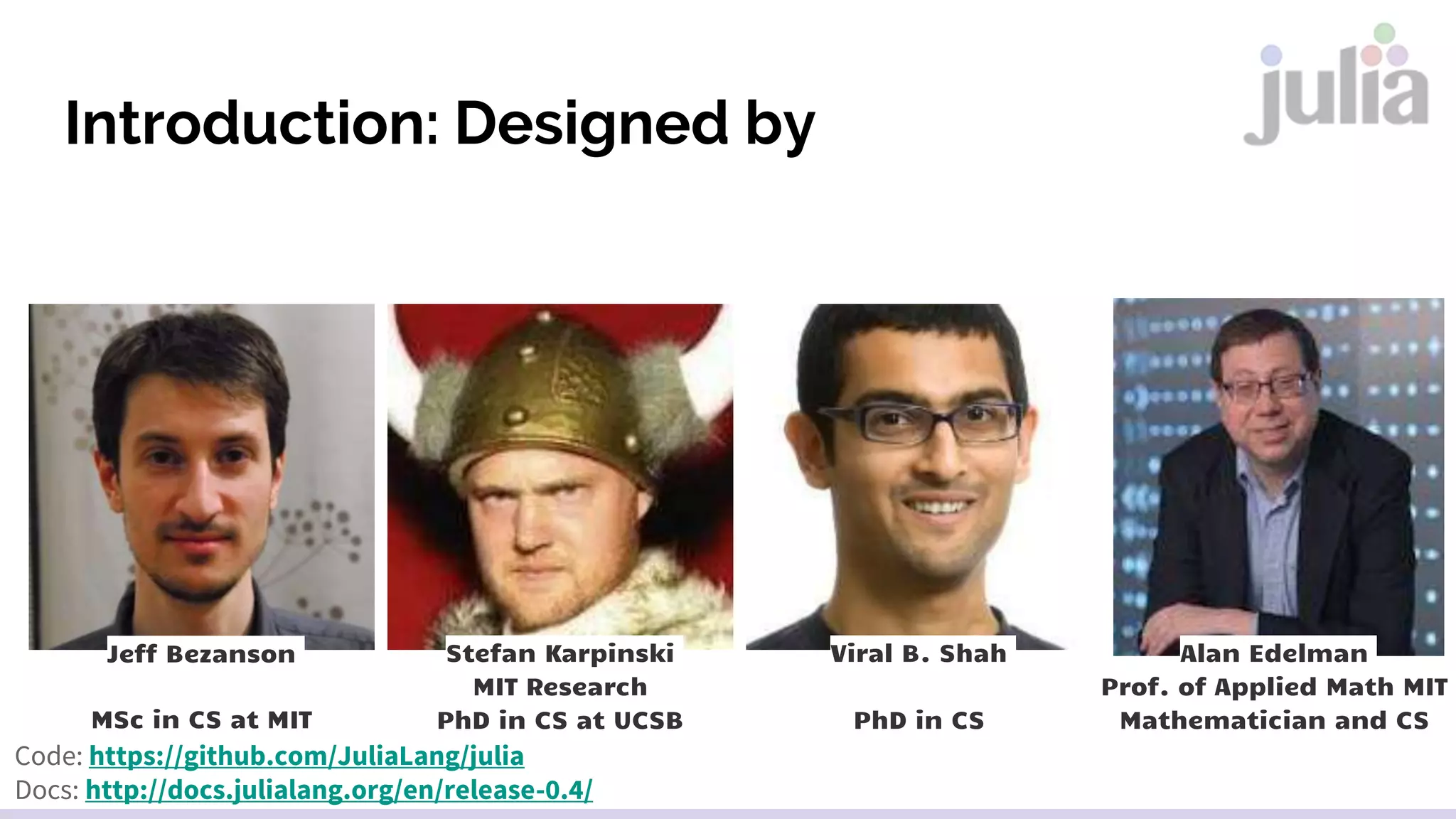 Introduction to Julia Language | PPTX