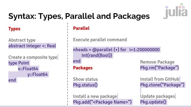Introduction to Julia Language | PPTX