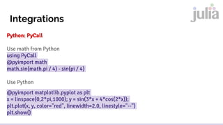 Introduction to Julia Language | PPTX