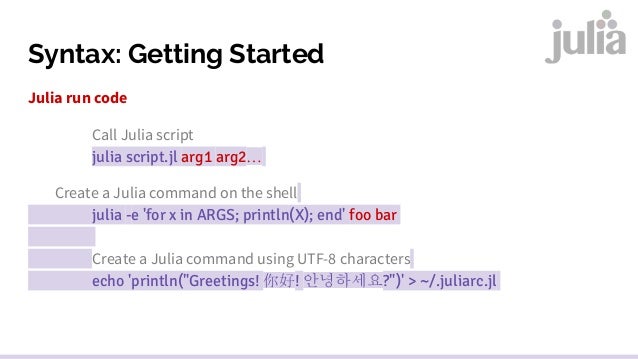 Introduction to Julia Language
