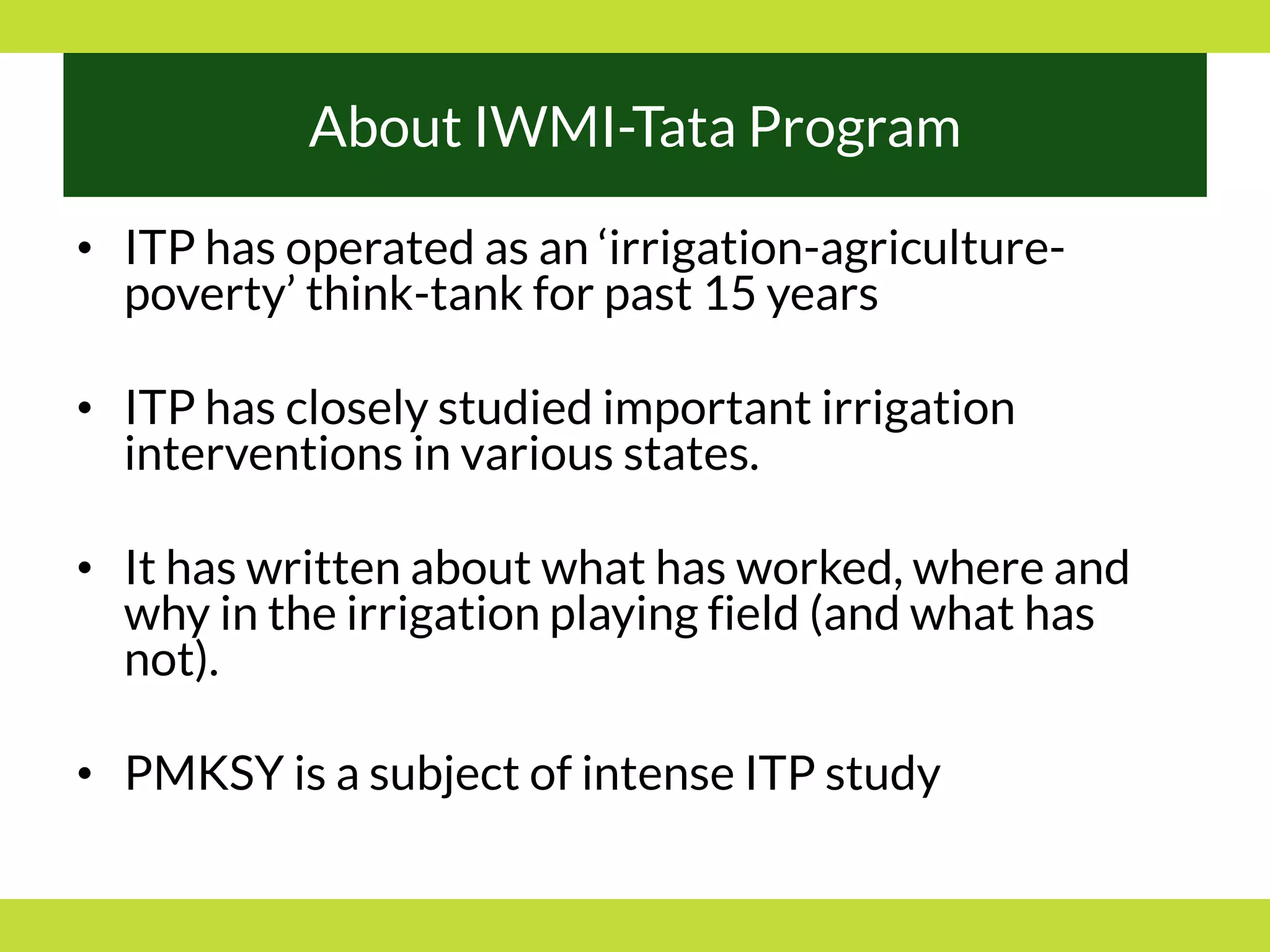 PMKSY: Implementation Pathways and Options (II) | PDF