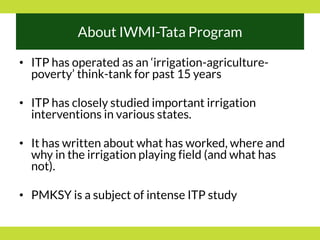 PMKSY: Implementation Pathways and Options (II) | PDF