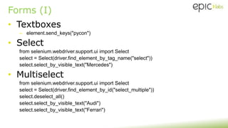 2016 09-09 - Selenium Webdriver - Fundamentals + Hands-on! | PPTX ...