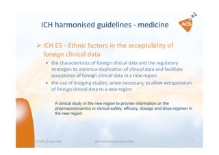 Globalization of Clinical Trials: Mutual acceptance of Medical Device ...