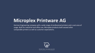 The use of Industrial Printers | PPT