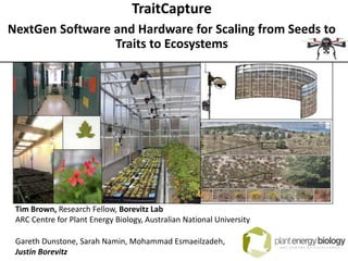 TraitCapture:Open source tools for DIY high throughput Phenomics and NextGen data visualization ...