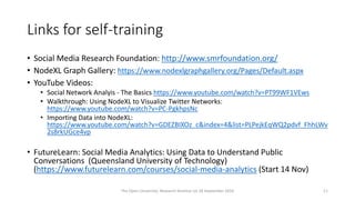 2016 09-28 social network analysis with node-xl_emke | PPTX