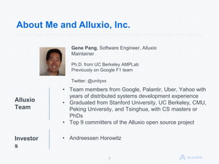Alluxio (formerly Tachyon): Open Source Memory Speed Virtual Distributed Storage | PDF