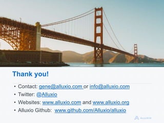 Alluxio (formerly Tachyon): Open Source Memory Speed Virtual Distributed Storage | PDF