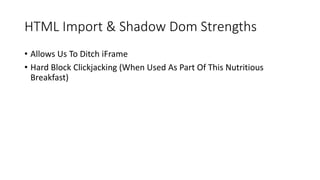 Web Components and Security | PPT