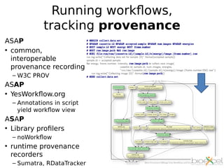 2016-10-20 BioExcel: Advances in Scientific Workflow Environments | PDF