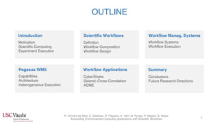 Automating Environmental Computing Applications with Scientific ...
