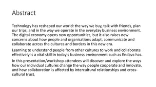 Collaboration across cultures | PPTX