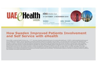 How Sweden improved patient self service with ehealth | PDF