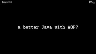 Practical Example of AOP with AspectJ | PPT