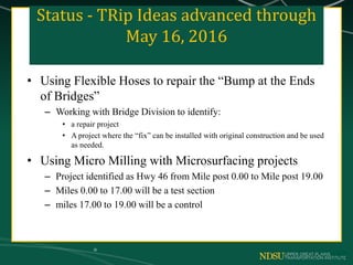 NDDOT TRansportation Innovation Program –TRIP | PDF