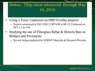 NDDOT TRansportation Innovation Program –TRIP | PDF