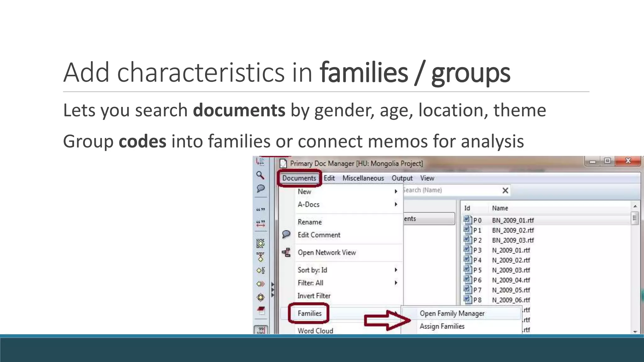 Qualitative Analysis in Atlas.ti