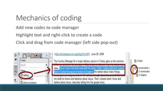 Qualitative Analysis in Atlas.ti