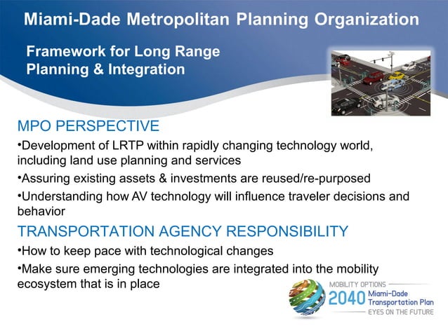 2016 Florida Automated Vehicles Summit presentation | PPT | Automotive ...