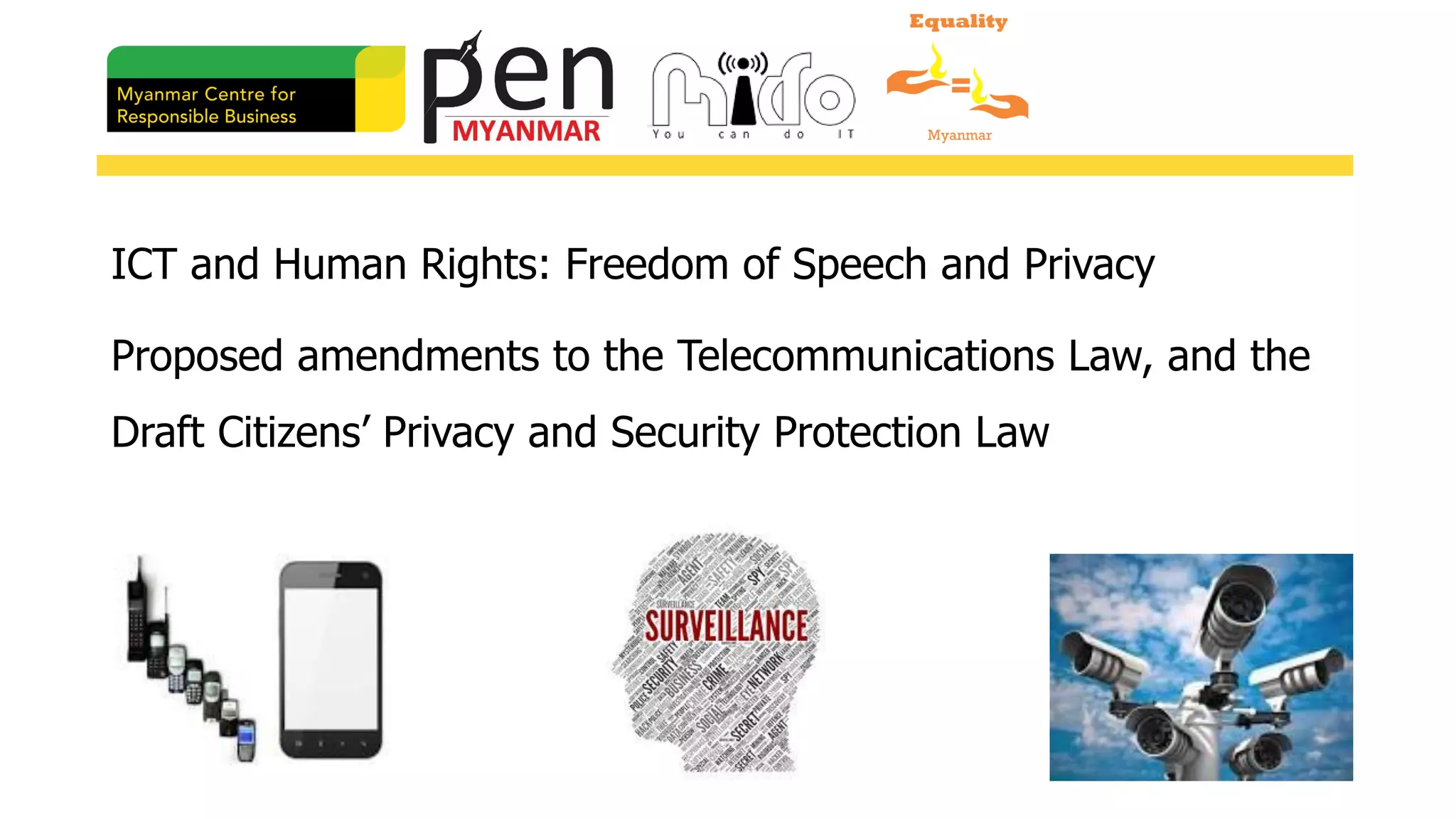 ICT and Human Rights: Freedom of Speech and Privacy | PPT