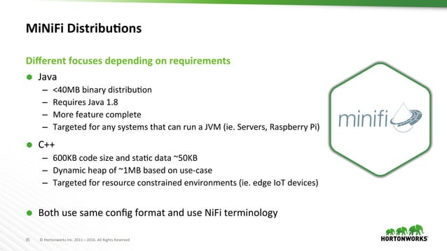Taking DataFlow Management to the Edge with Apache NiFi/MiNiFi | PDF