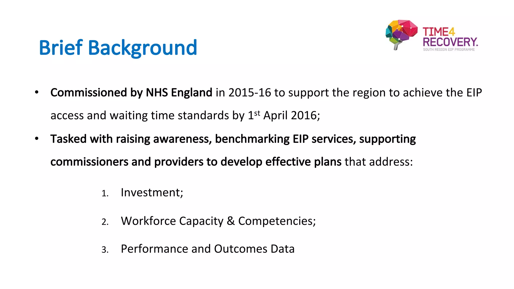 South EIP Programme & NHS Quality Improvement | PDF