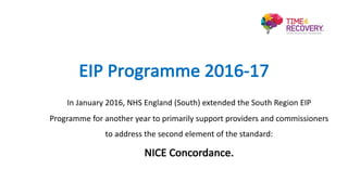 South EIP Programme & NHS Quality Improvement | PDF