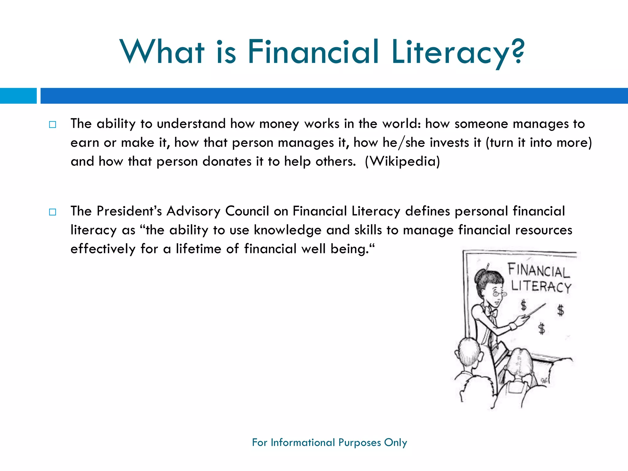 Financial Literacy Presentation | PDF