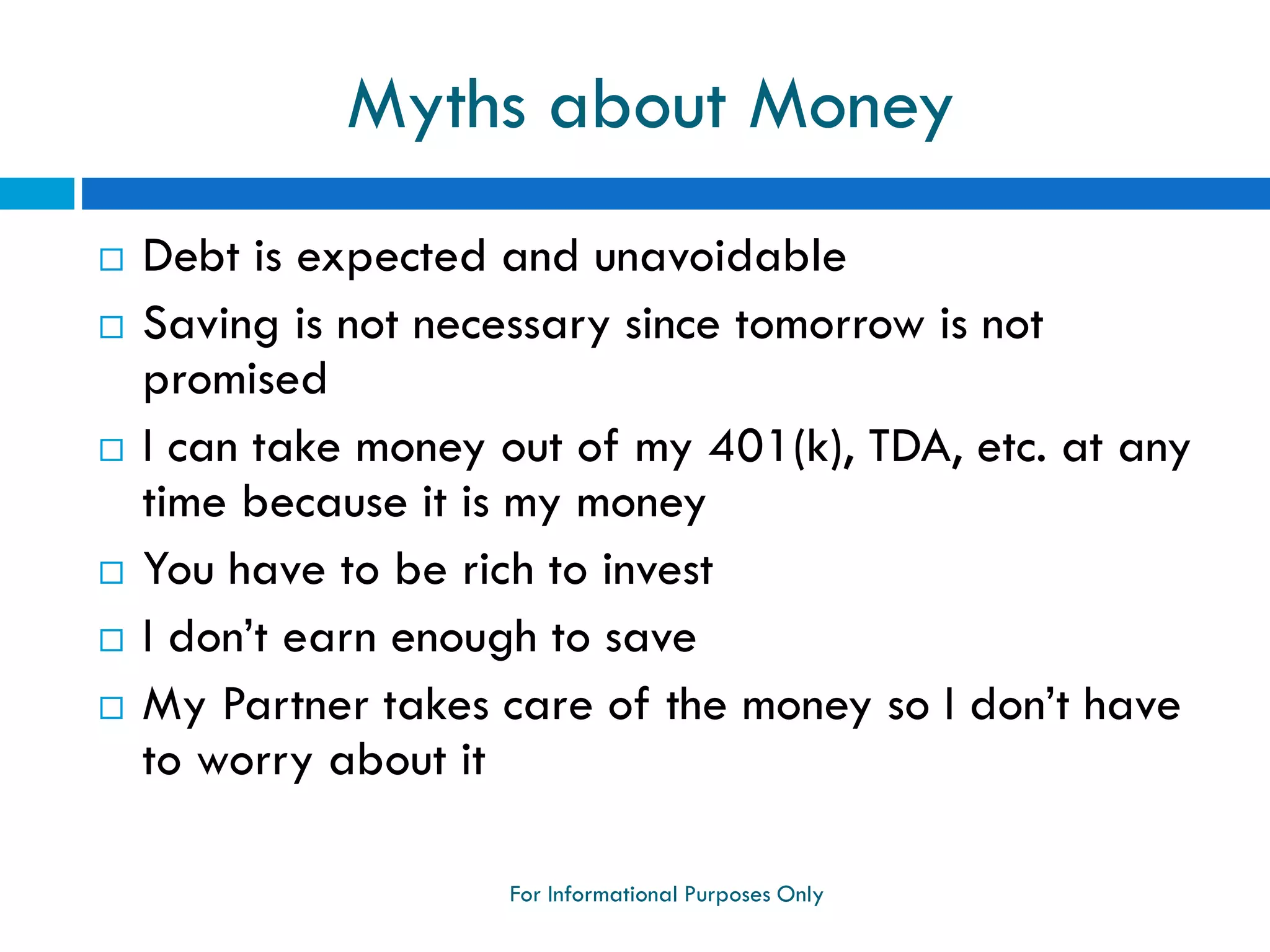 Financial Literacy Presentation | PDF