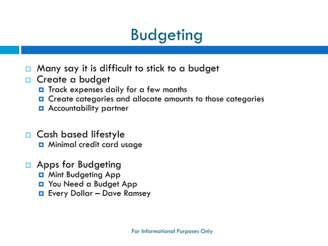 Financial Literacy Presentation | PDF