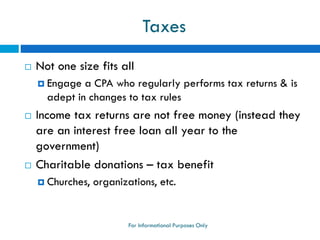 Financial Literacy Presentation | PDF