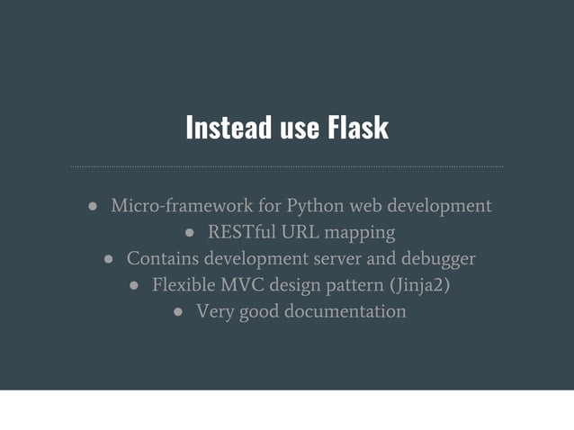 Building a local web application with Flask | PPT