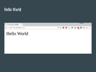 Building a local web application with Flask | PPT