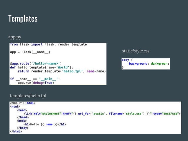 Building a local web application with Flask | PPT