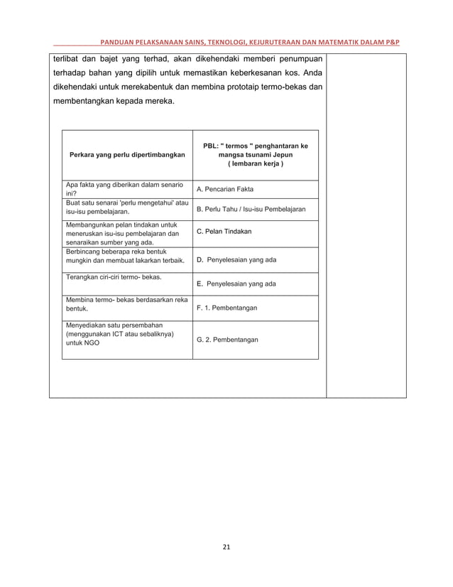 2016 12-26 panduan pelaksanaan stem dalam pembelajaran dan pengajaran | PDF