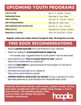 Sample Teacher Book Talk Handout | PDF