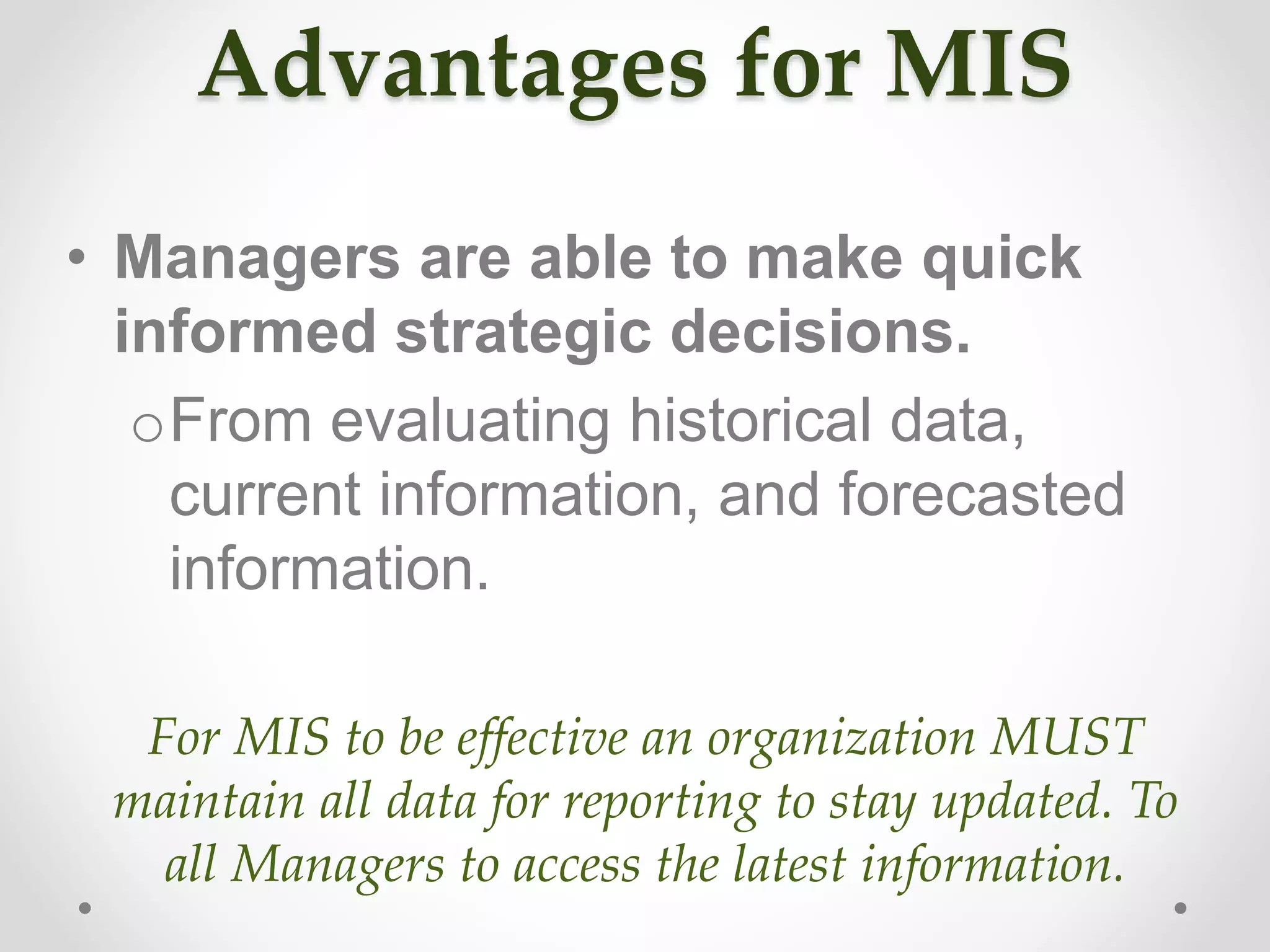 Mangement Information Systems | PPTX