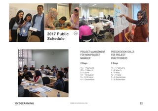2017 Project Management Workshop Schedule - Project Management Training - Dcolearning - Jakarta ...