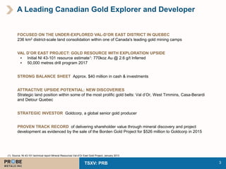 Probe Metals Presentation | PPT